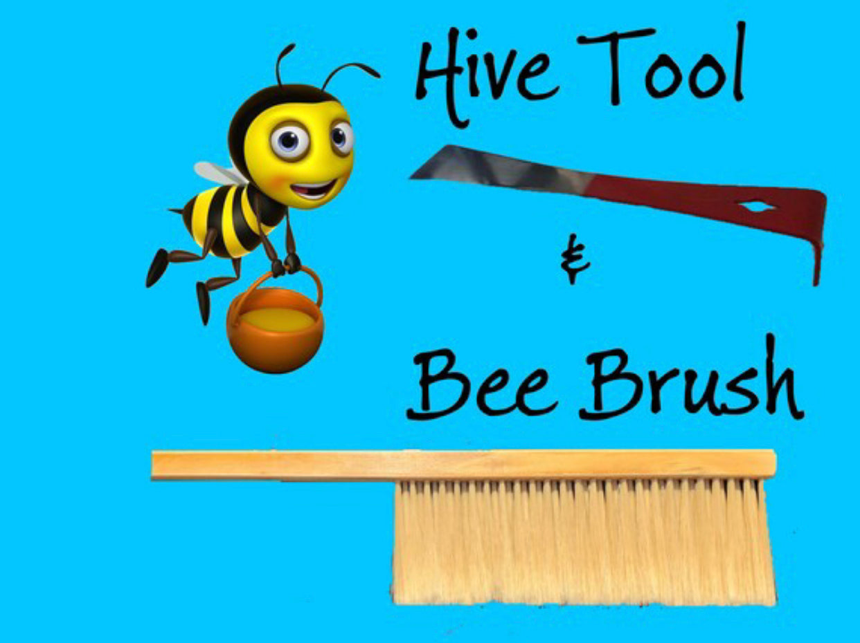 Hive Tool & Bee Brush Combo – Little Larue Apiary LLC
